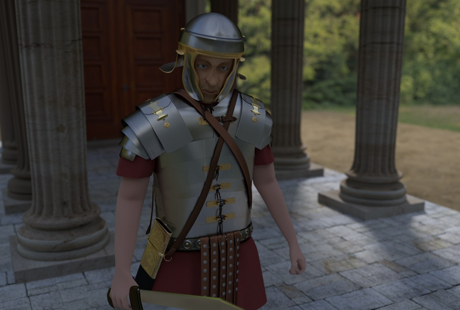 3d Soldier Roman Man