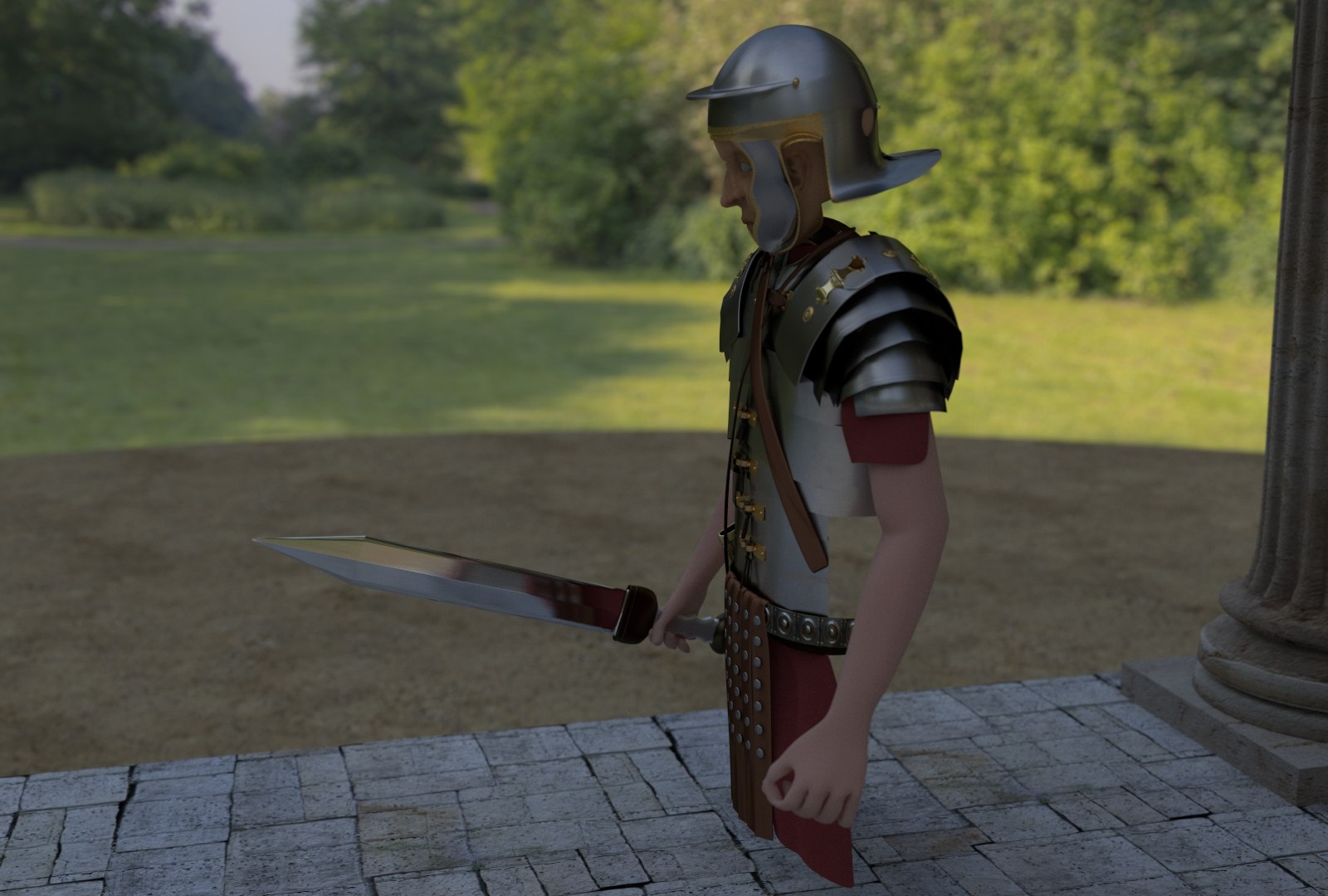 3d Soldier Roman Man