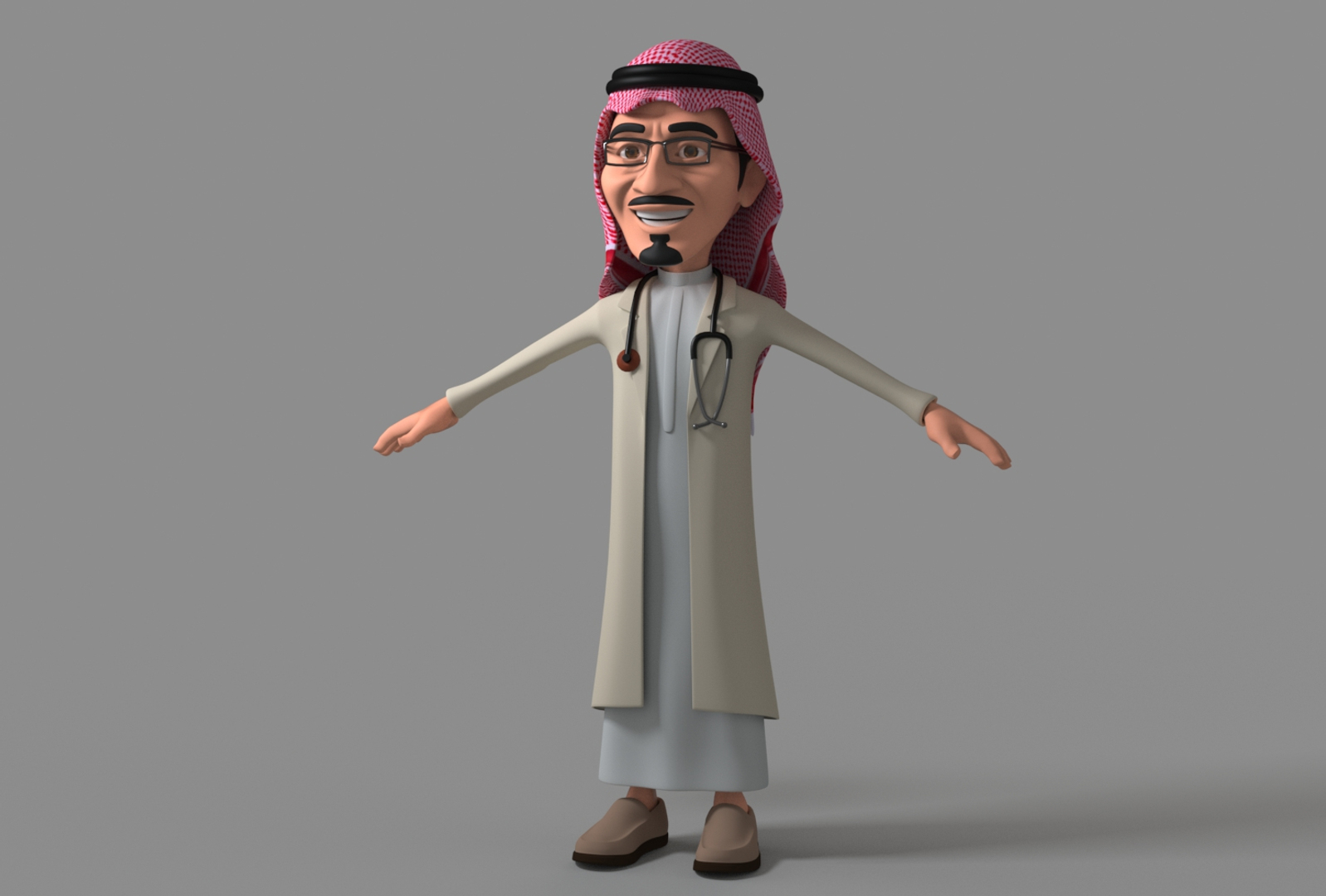 3D Stylized Character Arab Doctor - TurboSquid 1292524