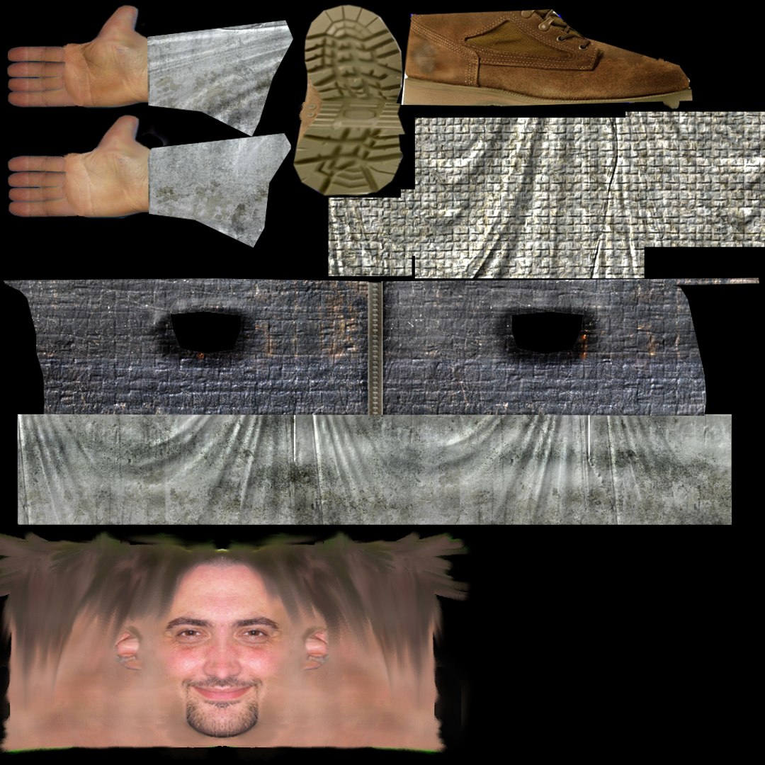 free fat terrorist 3d model