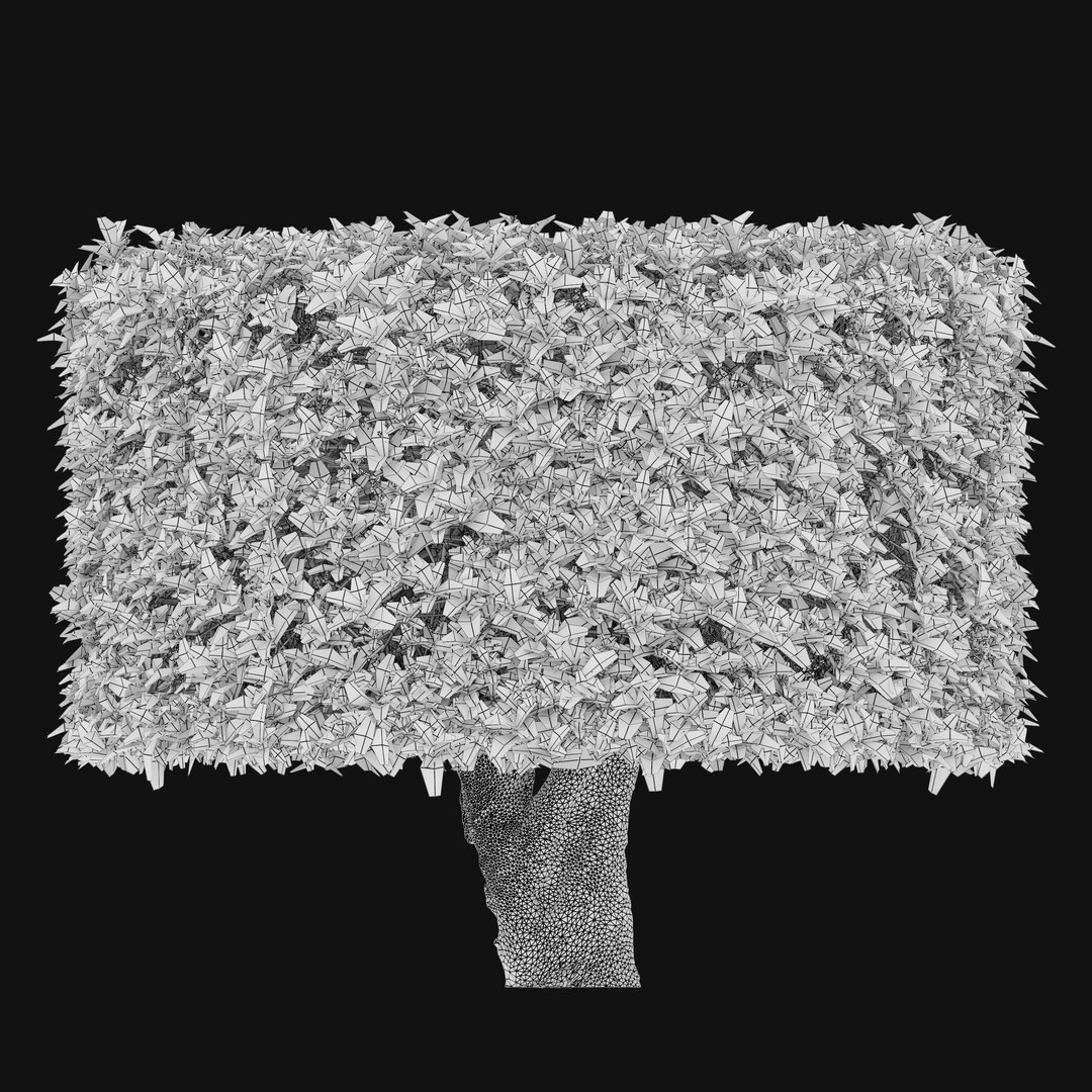 3D Cylindrical shape shrub model - TurboSquid 1931263