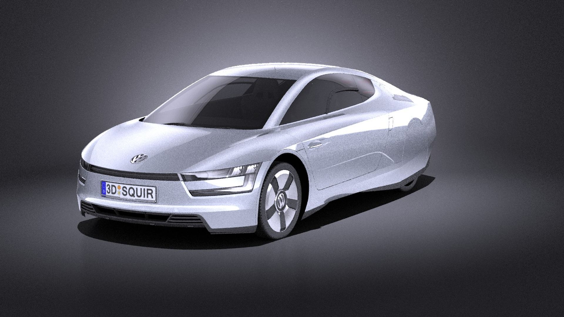 3D модель Volkswagen XL1 2014 VRAY - TurboSquid 1297241