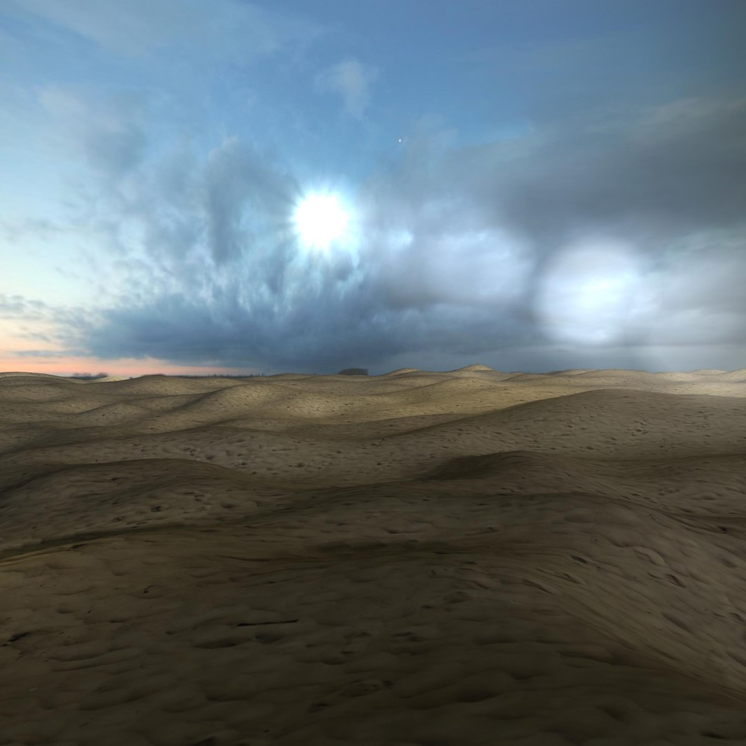 3d Model Desert Terrain