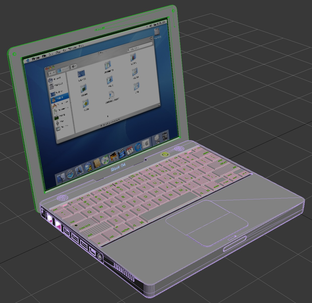 Ibook g4 3D model - TurboSquid 1299450