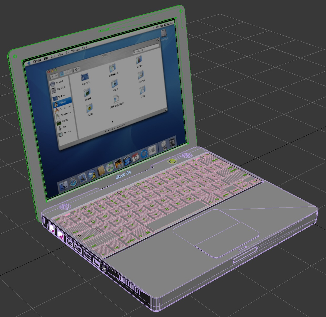 Ibook g4 3D model - TurboSquid 1299450