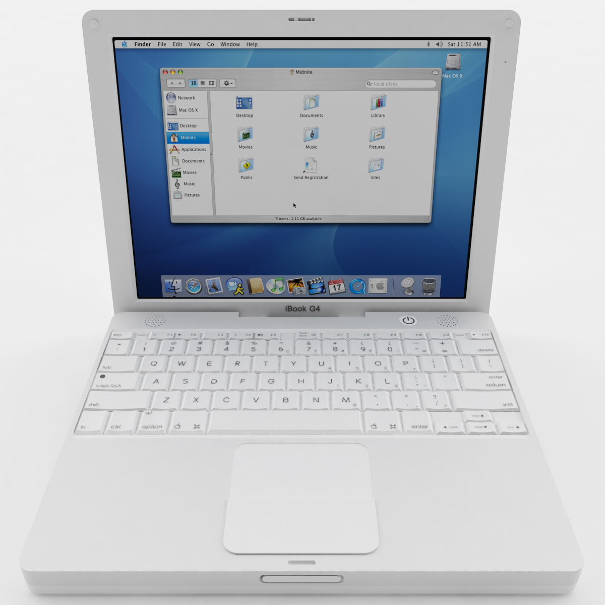 Ibook g4 3D model - TurboSquid 1299450
