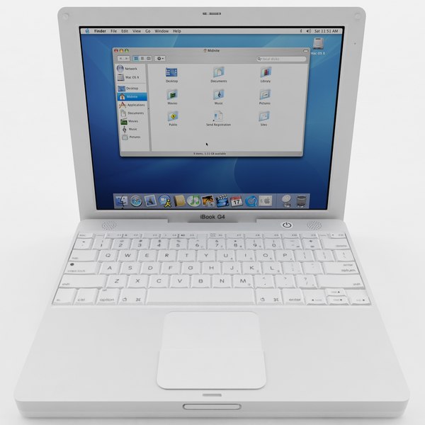 Ibook g4 3D model - TurboSquid 1299450