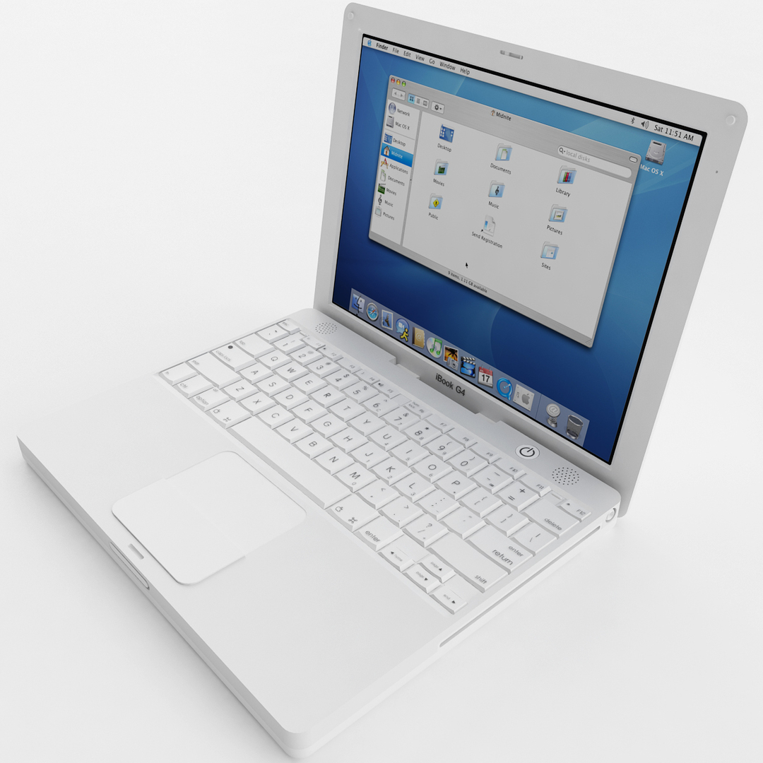 Ibook g4 3D model - TurboSquid 1299450