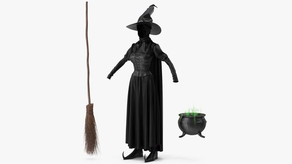 modelo 3d Disfraz de Bruja 4 - TurboSquid 2128883