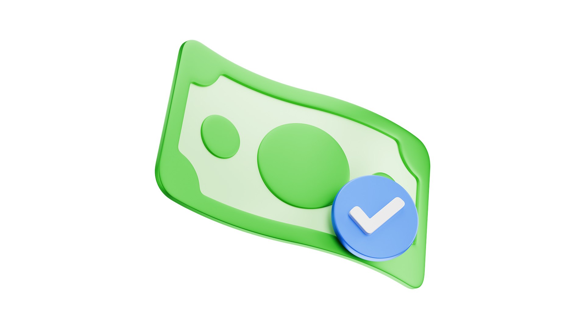 3D Banknote Basic Success Icon - TurboSquid 2515360