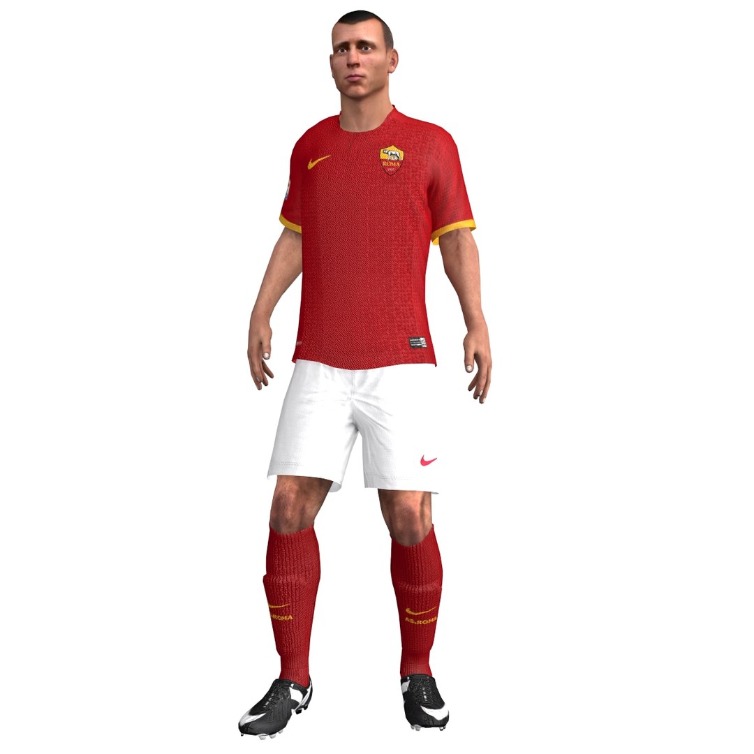 3d Rigged Soccer Player Model