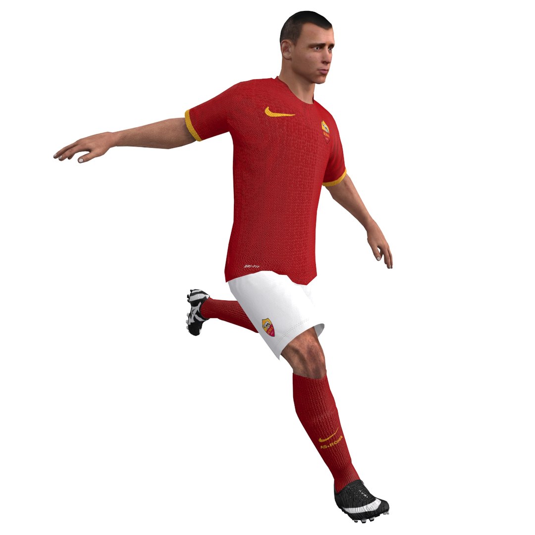 3d Rigged Soccer Player Model