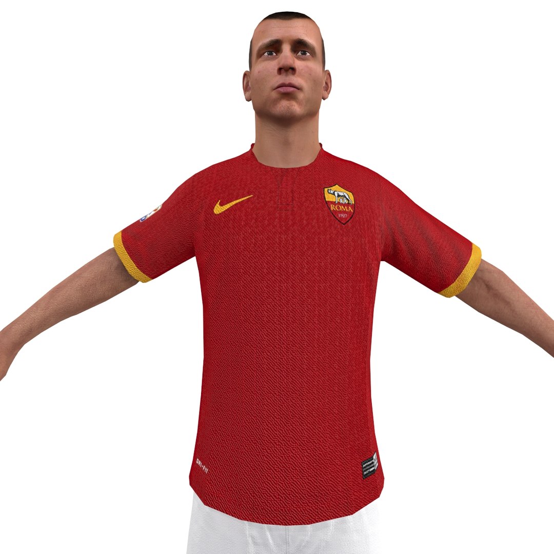 3d Rigged Soccer Player Model