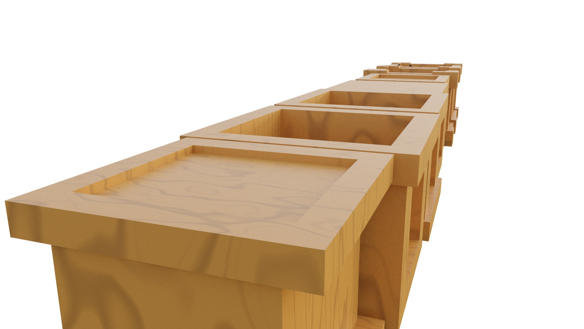 Wooden Boxes Model - TurboSquid 2130750