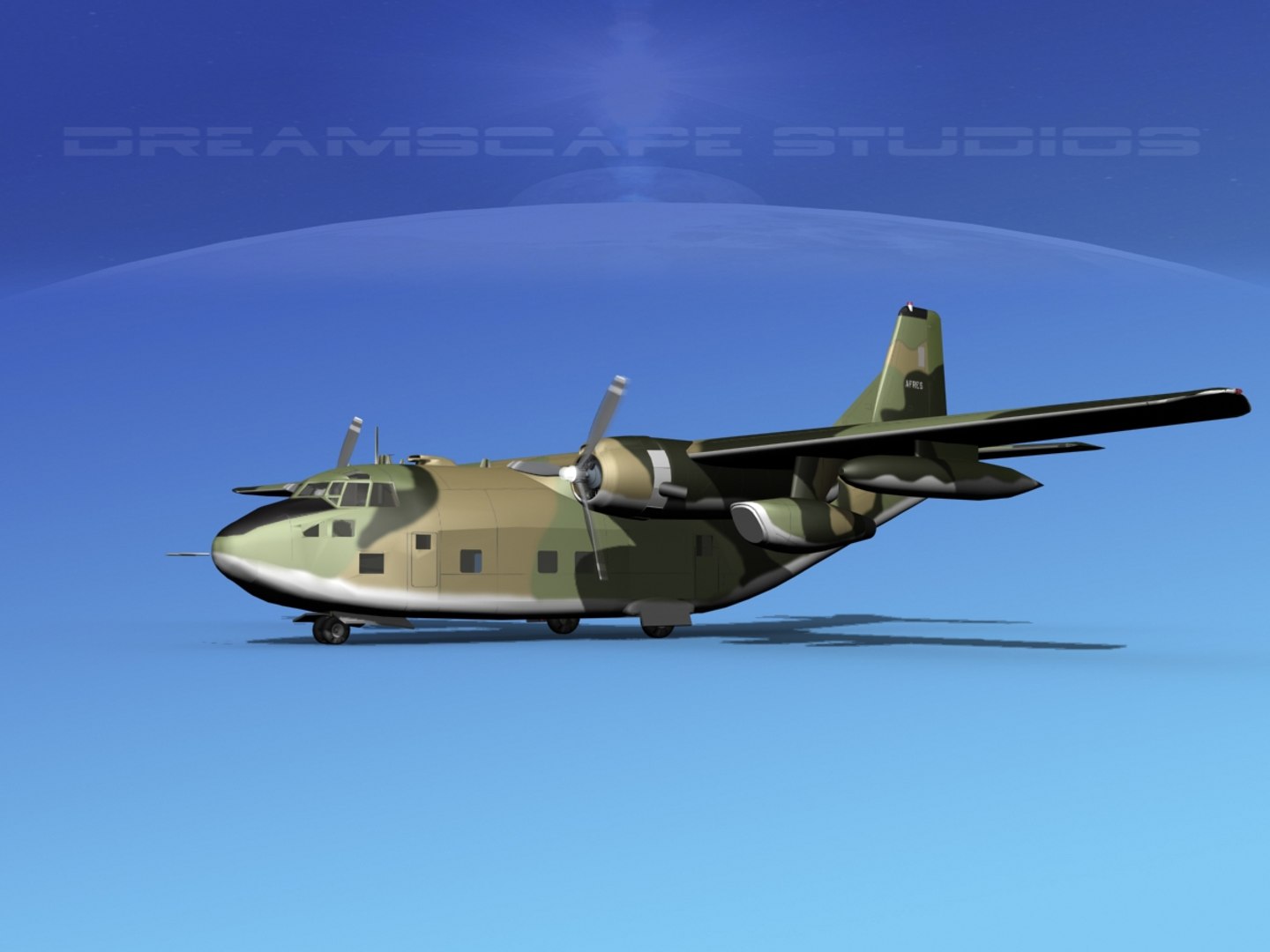 Aircraft Fairchild C-123 Provider 3D Model - TurboSquid 1307925