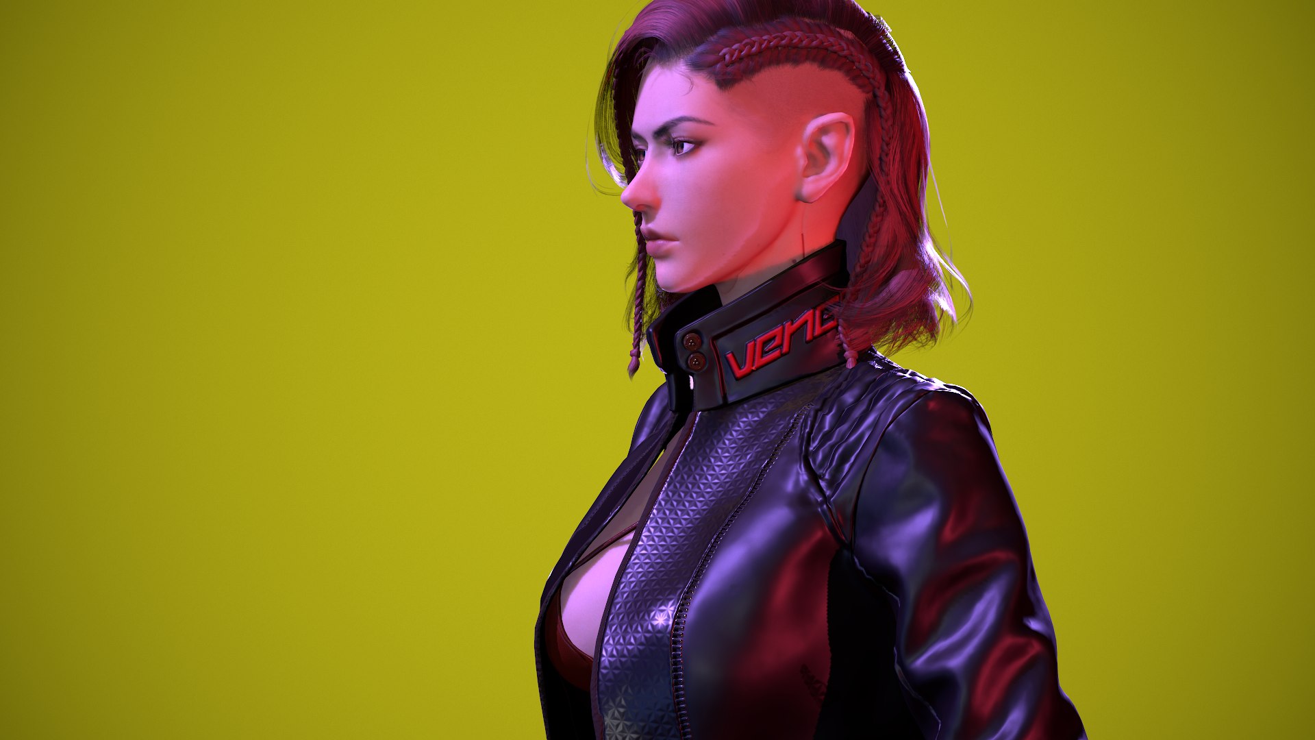 3D Model High-quality Cyberpunk Character Low-poly - TurboSquid 1743291