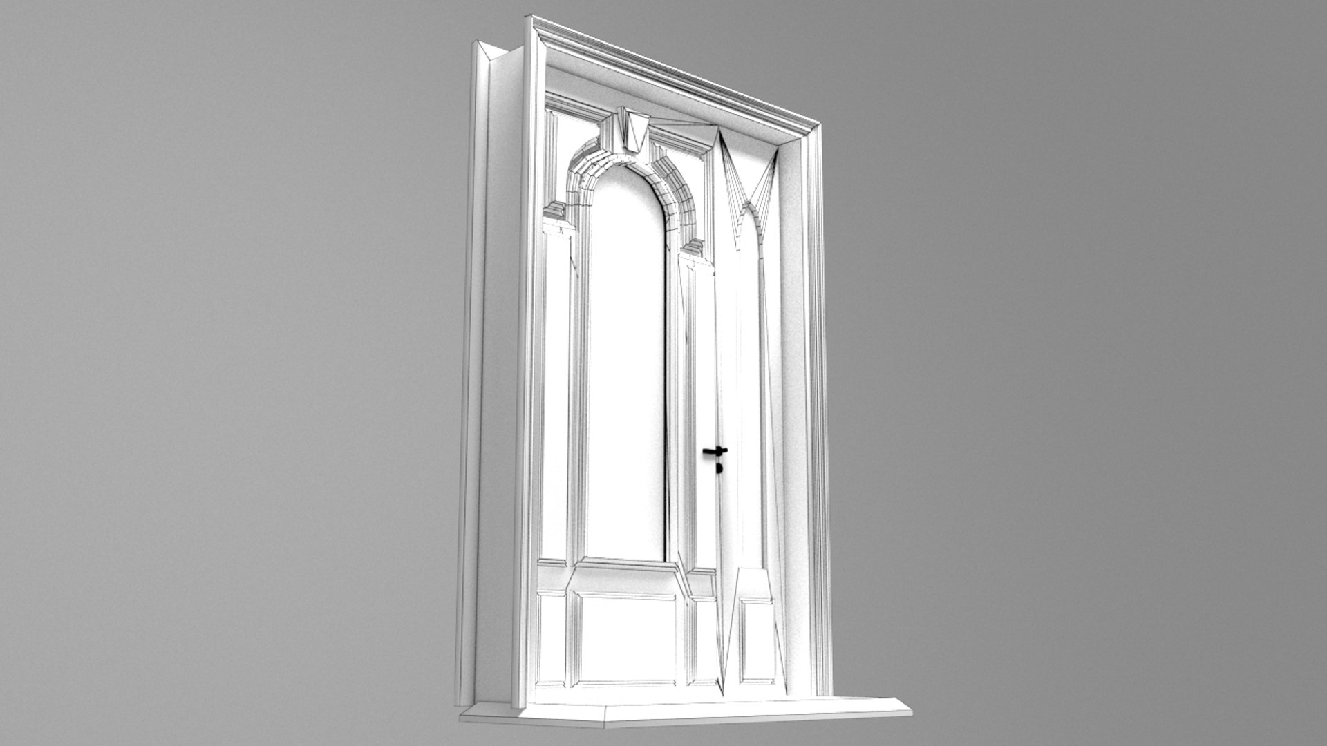 3D Main Door 2 Model - TurboSquid 1564403