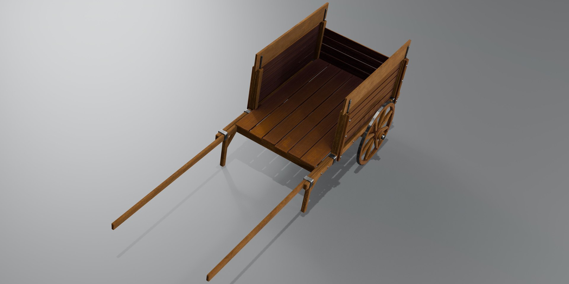3D Wooden Stylized Carts - TurboSquid 2276535