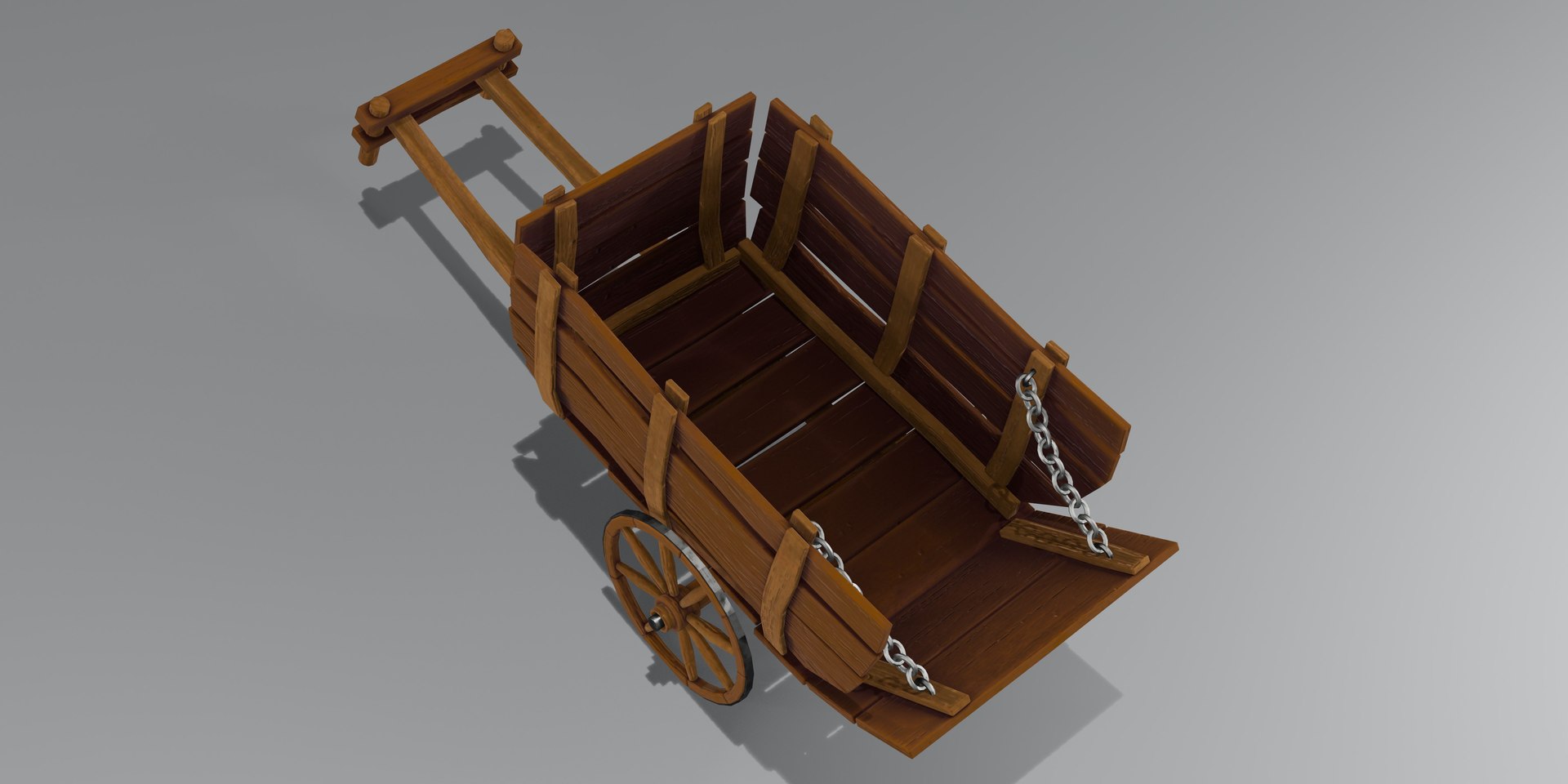 3D Wooden Stylized Carts - TurboSquid 2276535