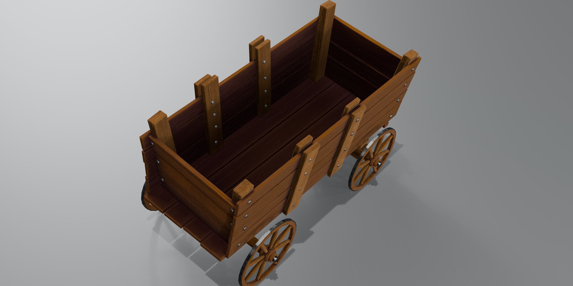 3D Wooden Stylized Carts - TurboSquid 2276535