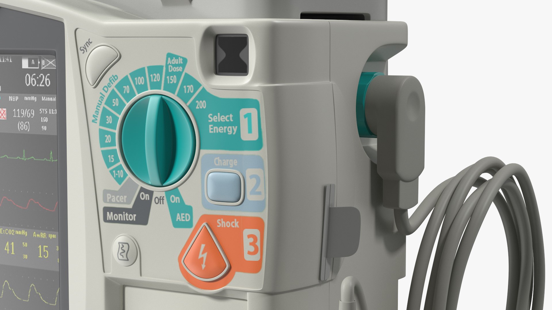 Philips HeartStart MRx Defibrillator with ECG Monitor 3D model ...