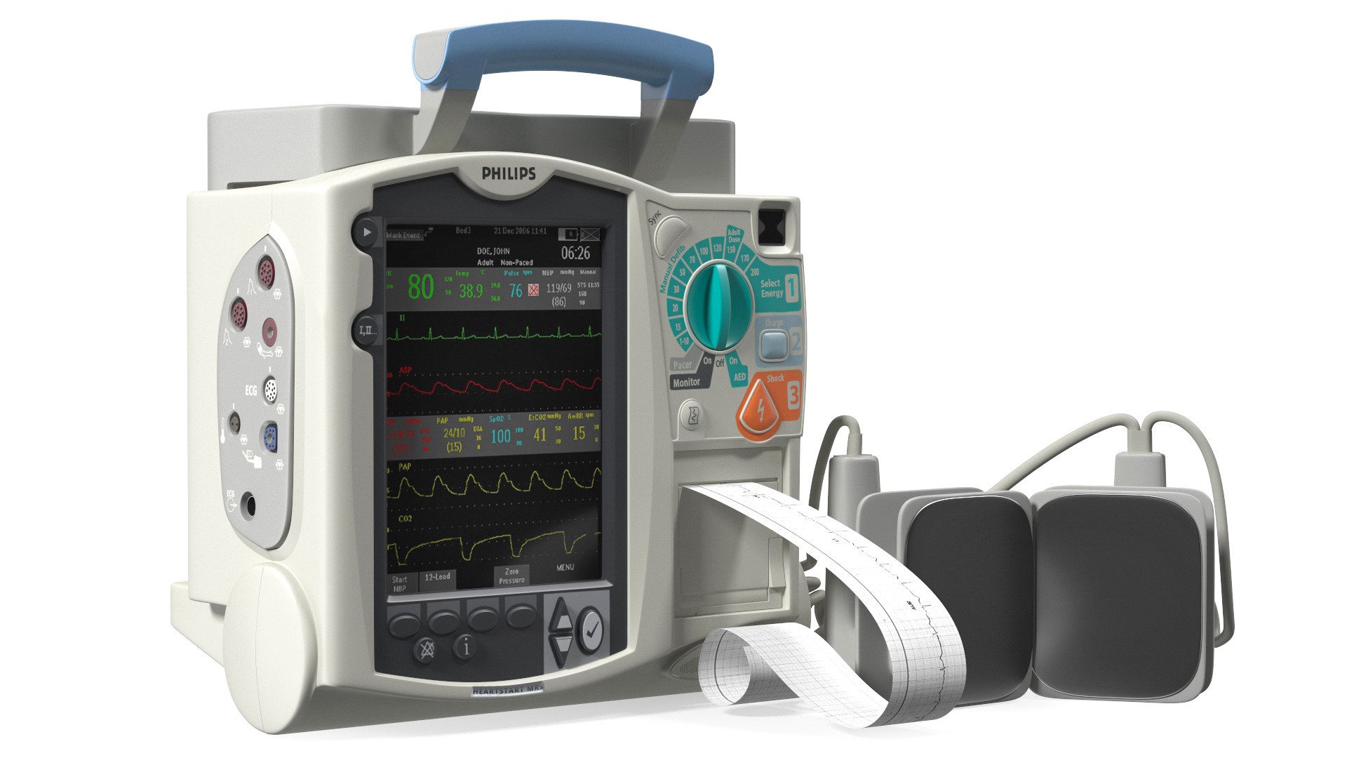 Philips HeartStart MRx Defibrillator with ECG Monitor 3D model ...