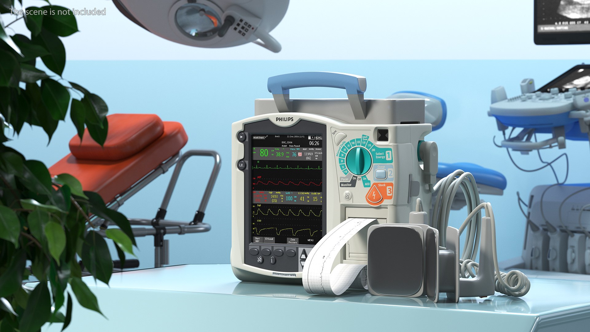 Philips HeartStart MRx Defibrillator with ECG Monitor 3D model ...