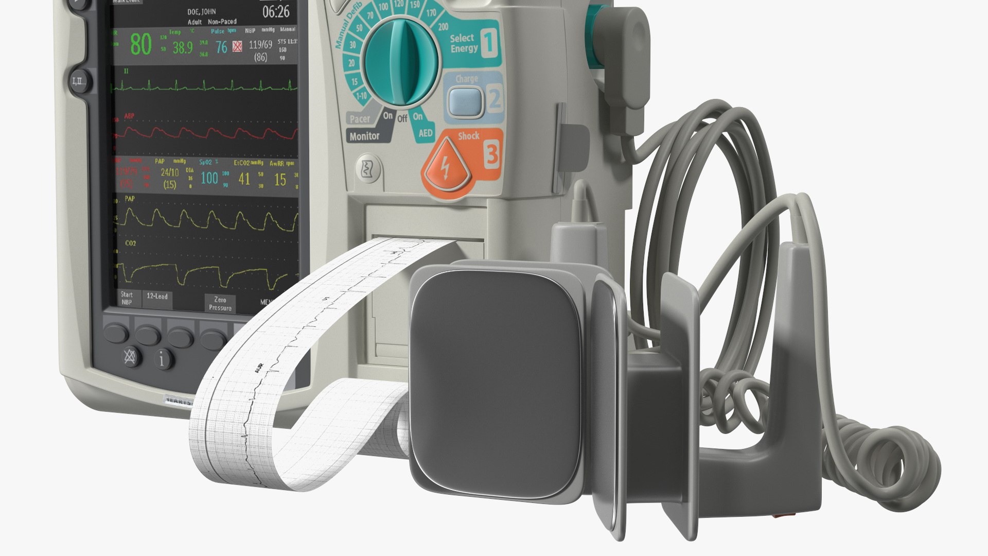 Philips HeartStart MRx Defibrillator with ECG Monitor 3D model ...