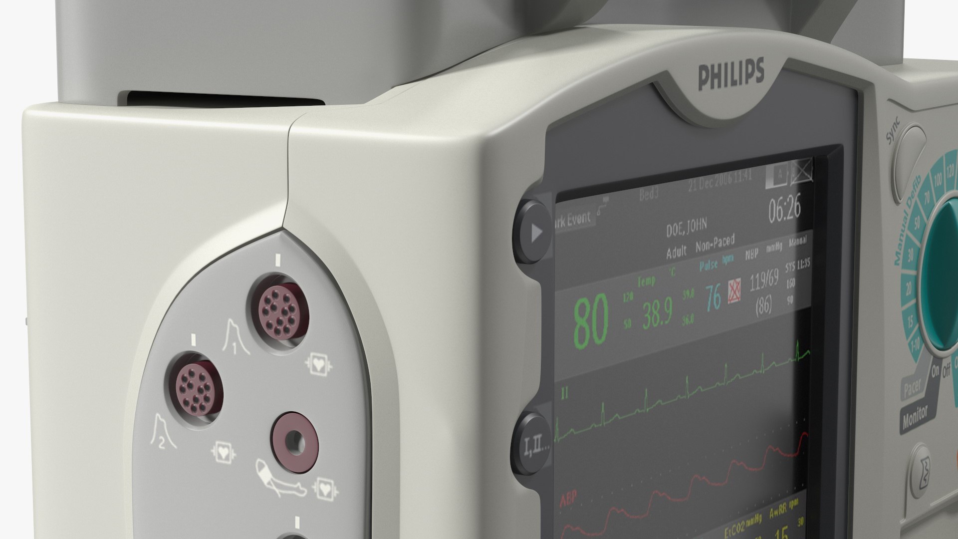 Philips HeartStart MRx Defibrillator with ECG Monitor 3D model ...