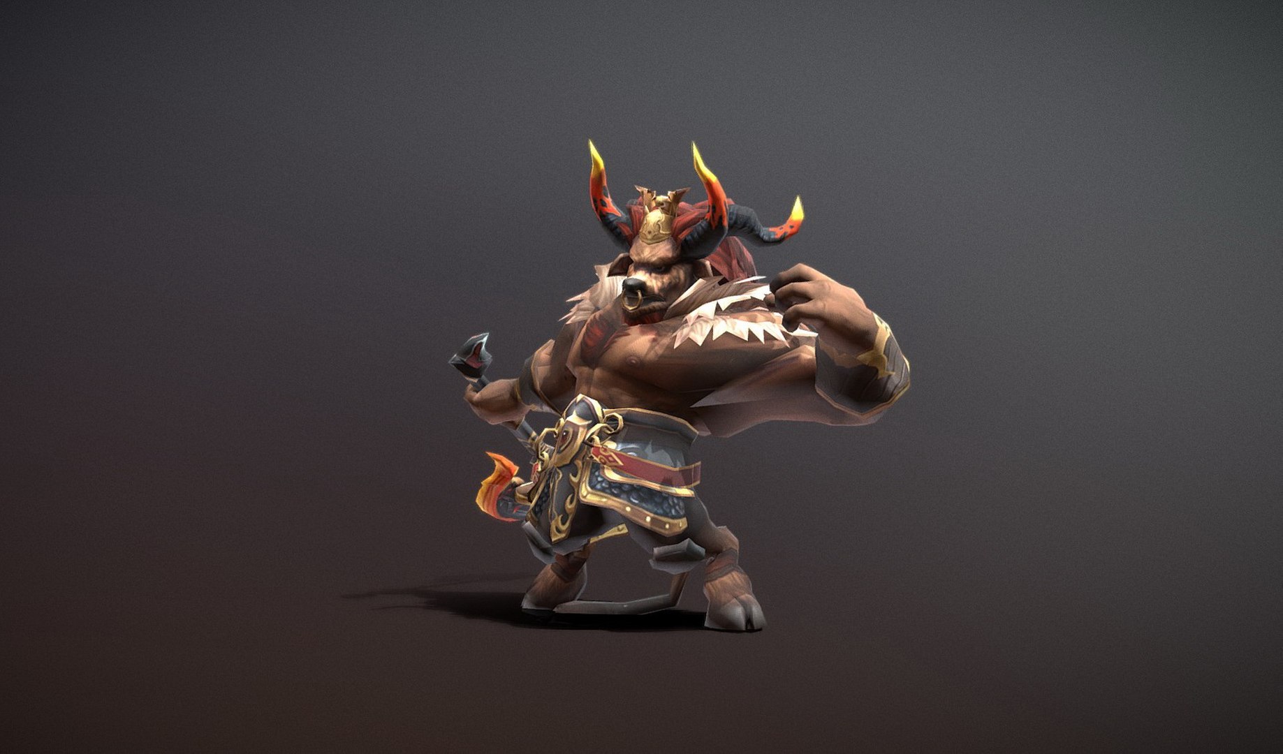 3D Three Kingdoms - Boss Niu Mo WangBull King Model - TurboSquid 2015746