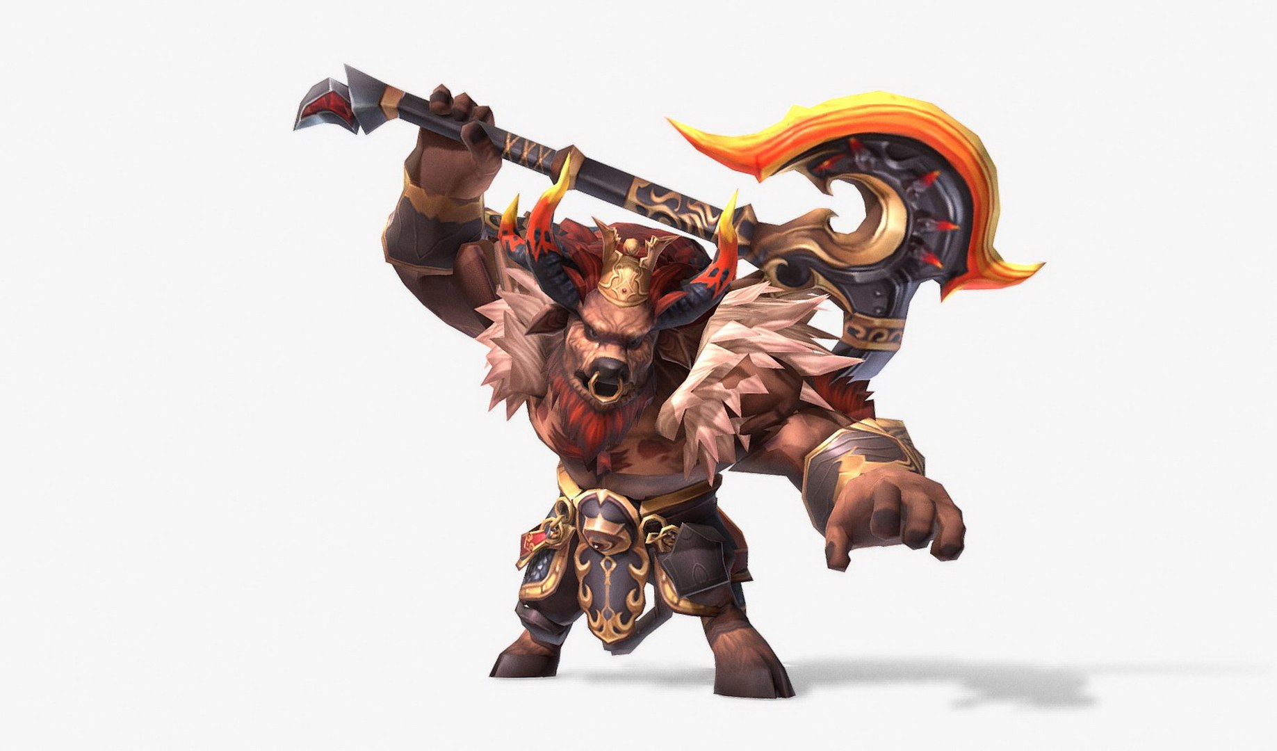3D Three Kingdoms - Boss Niu Mo WangBull King Model - TurboSquid 2015746