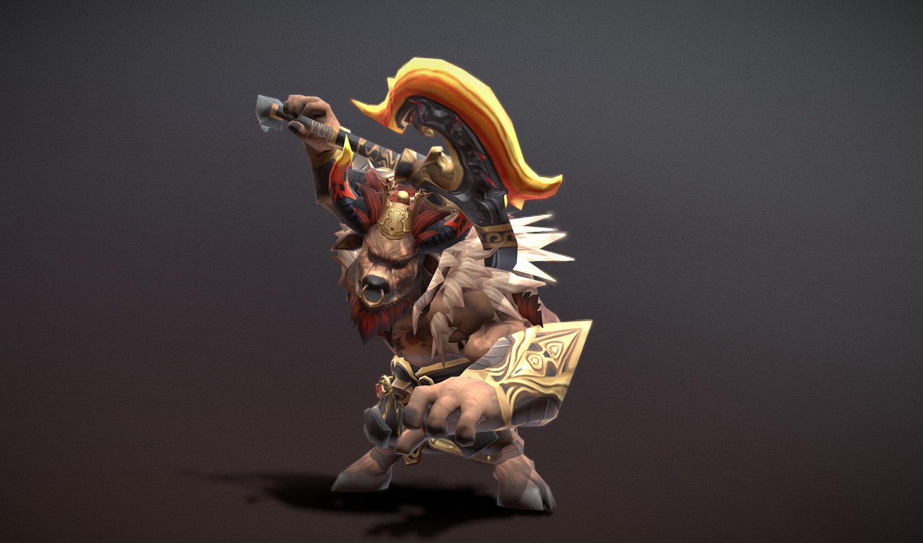 3D Three Kingdoms - Boss Niu Mo WangBull King Model - TurboSquid 2015746