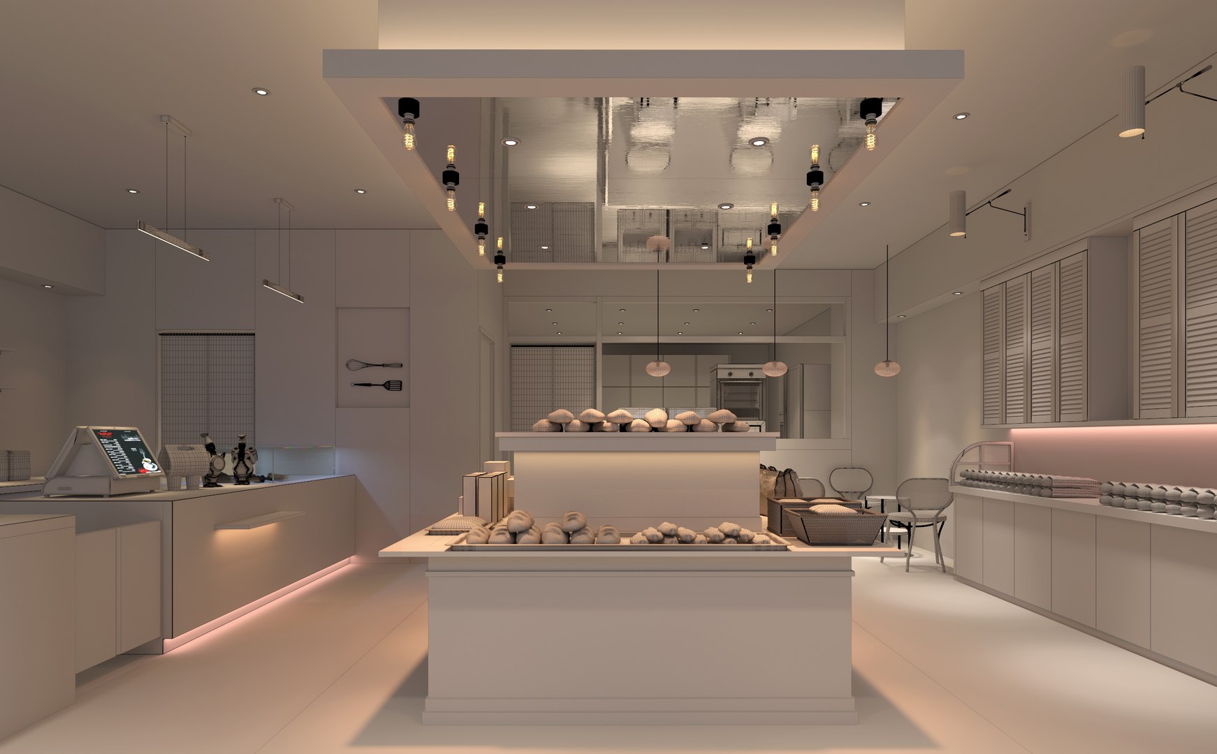 Bakery Store Interior 2 Model - TurboSquid 2314347