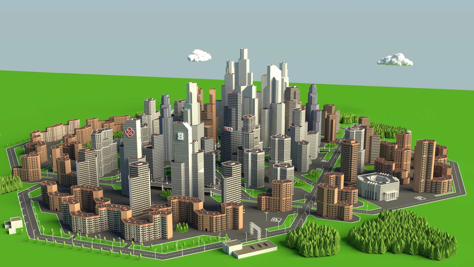 3D City - TurboSquid 1618498