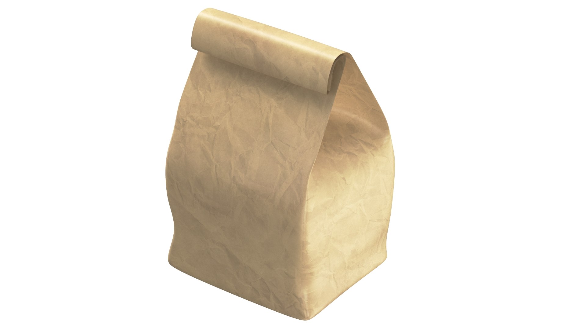 3D Model Detailed Paper Bag - TurboSquid 2043800