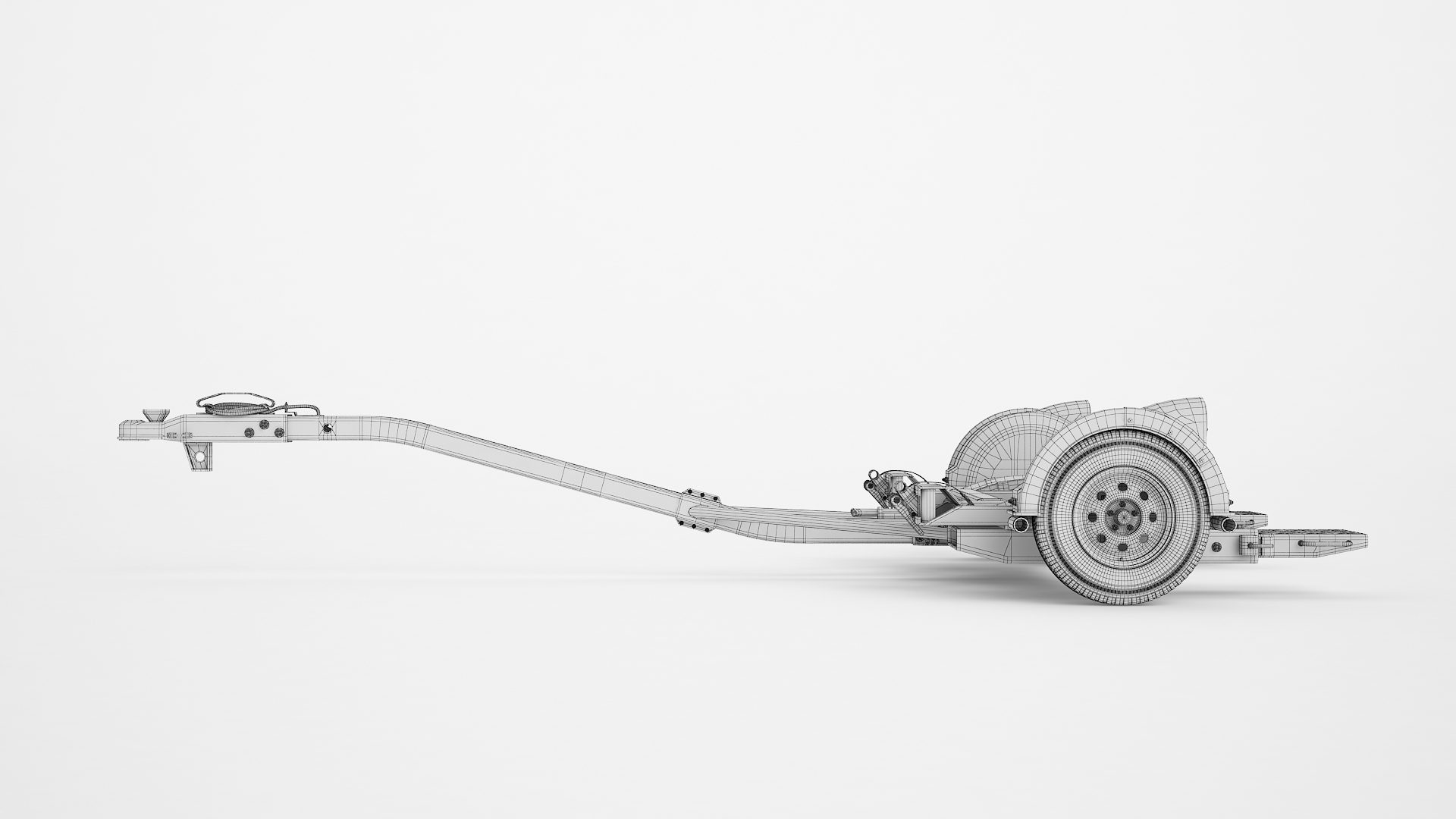 Car Tow Dolly 03 3D model - TurboSquid 2163226