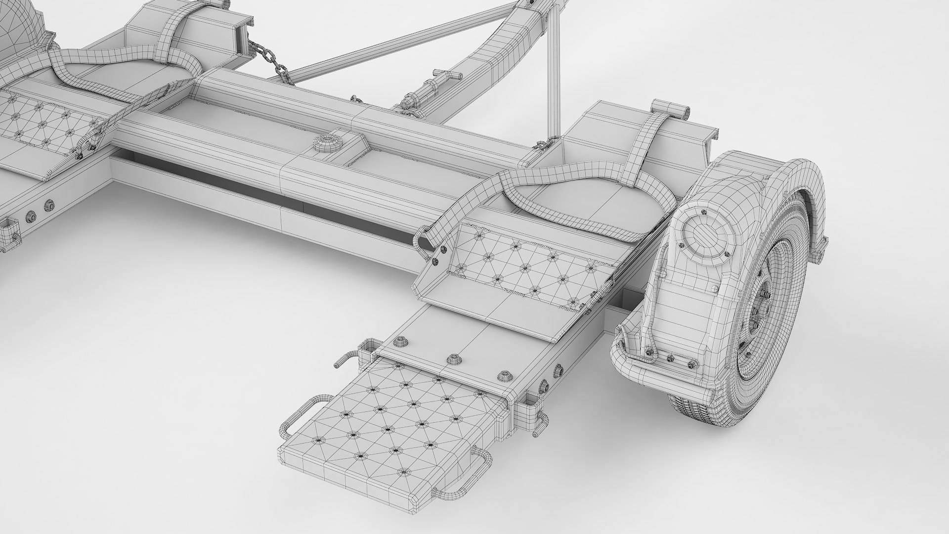Car Tow Dolly 03 3D model - TurboSquid 2163226