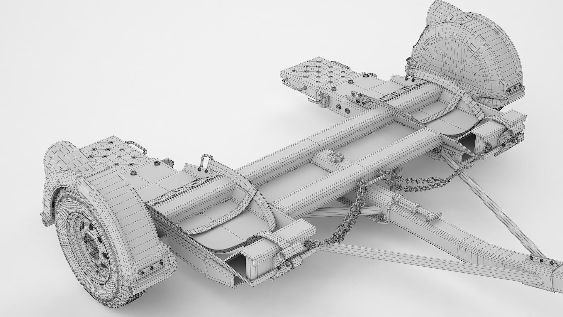 Car Tow Dolly 03 3D model - TurboSquid 2163226