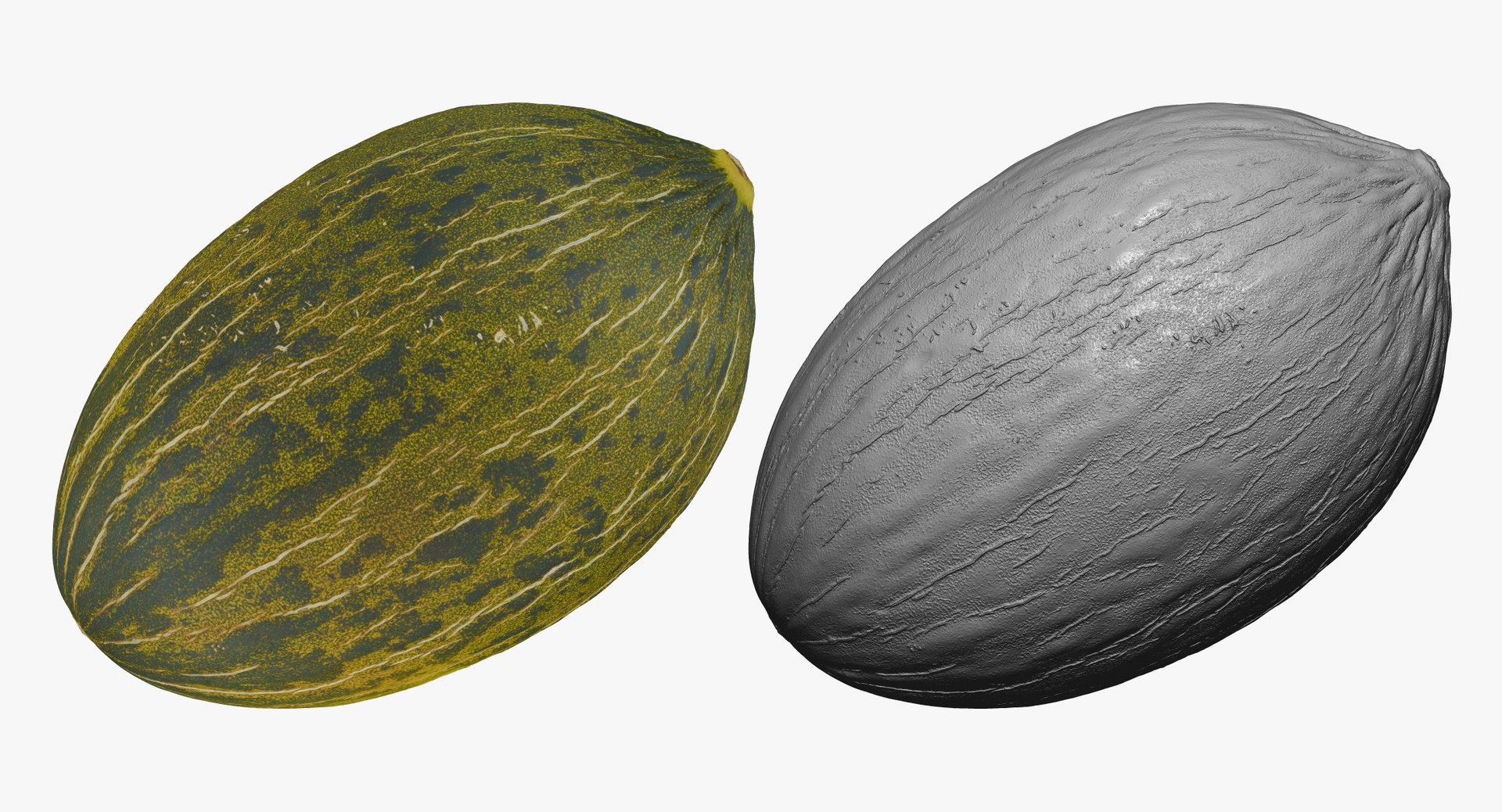 3D Melons Collection 02 - 3 Models RAW Scans - TurboSquid 1830438