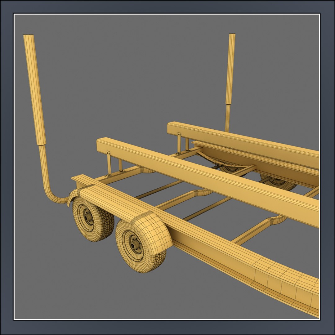 3d Model Boat Trailer