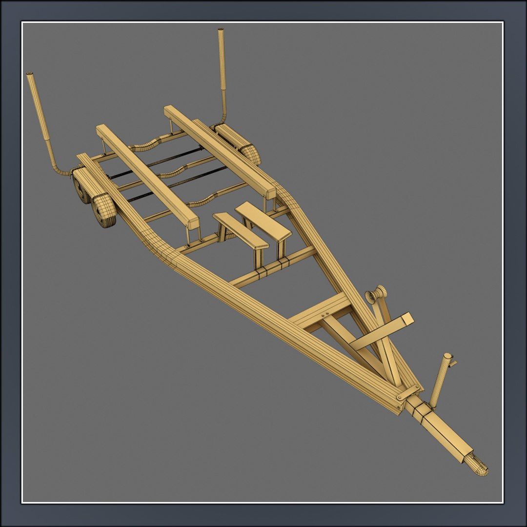 3d Model Boat Trailer