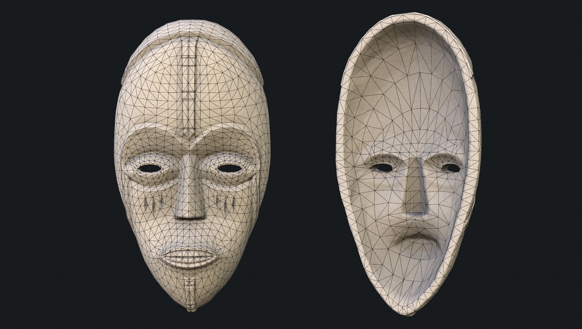 3D African Mask 4 - TurboSquid 2163511