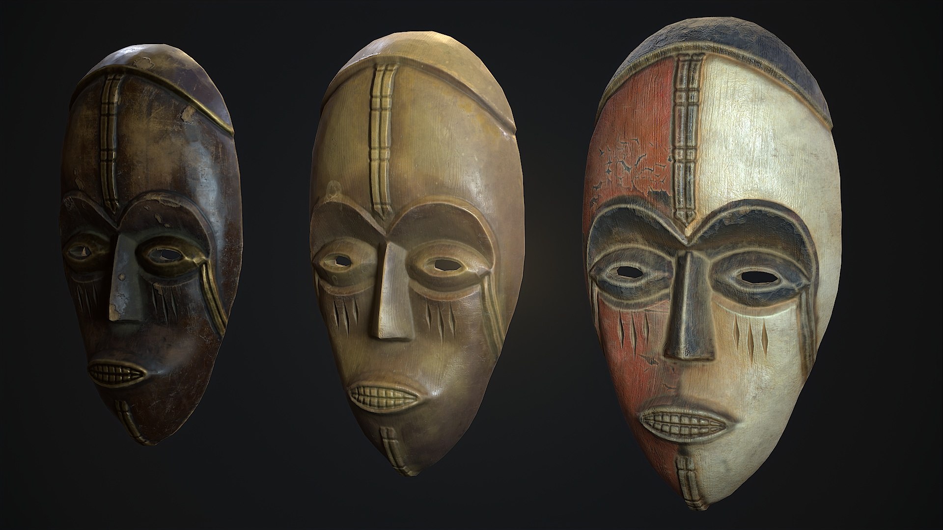 3D African Mask 4 - TurboSquid 2163511