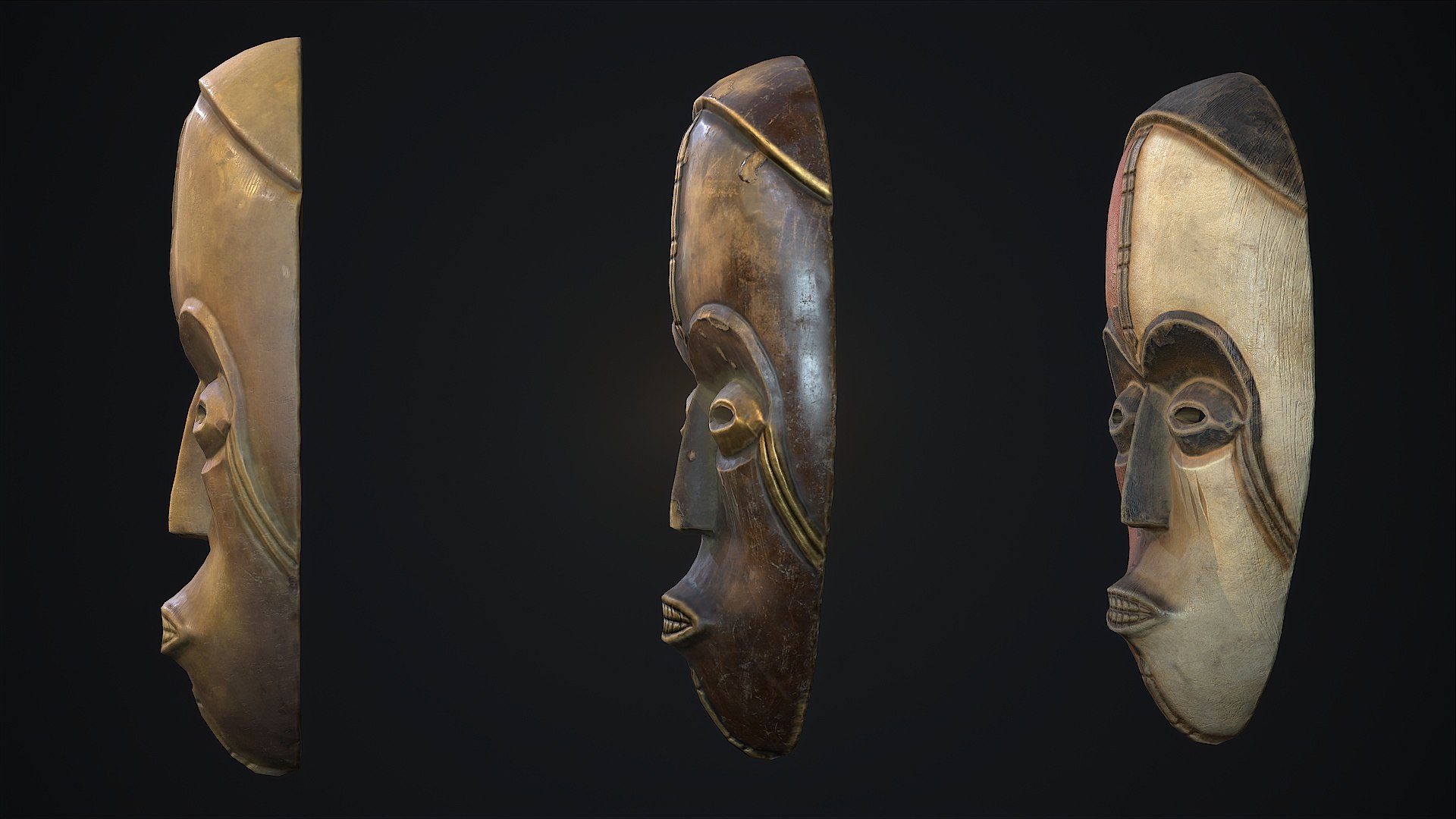 3D African Mask 4 - TurboSquid 2163511