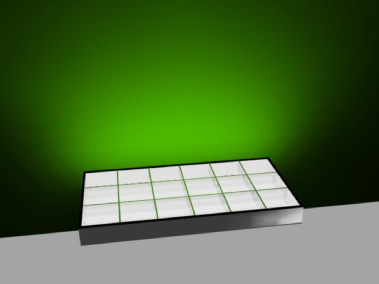 3d Model 2x4 Flourescent Light Fixture