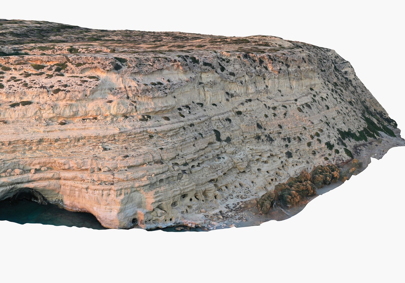 3D Clif On A Beautiful Island Model - TurboSquid 1985198