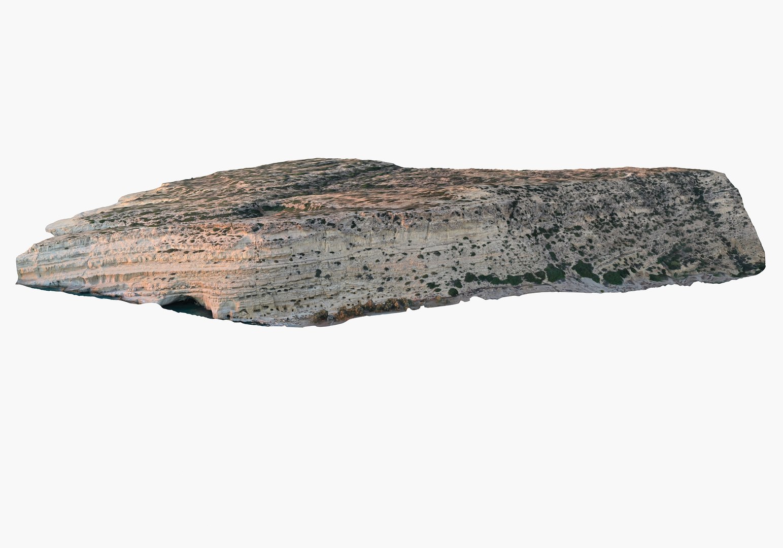 3D Clif On A Beautiful Island Model - TurboSquid 1985198