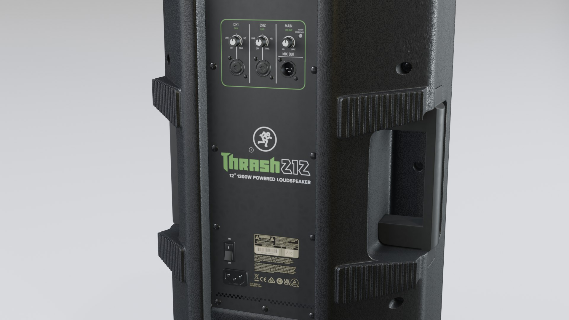 Active Acoustic System MACKIE THRASH212 3D Model - TurboSquid 1949101
