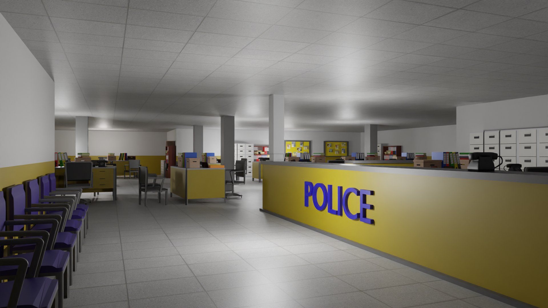 3D Police Station Model - TurboSquid 1924072