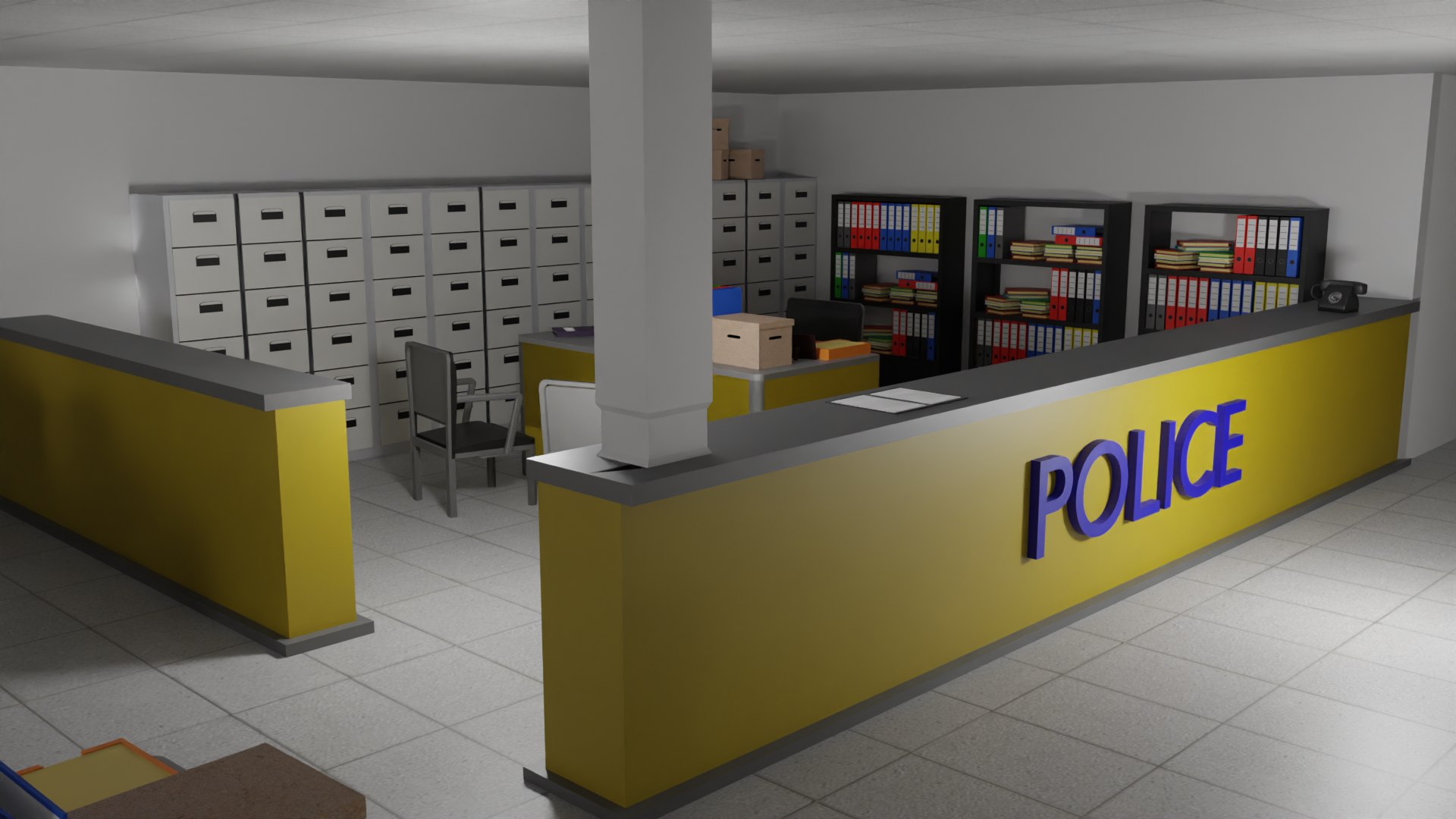 3D Police Station Model - TurboSquid 1924072
